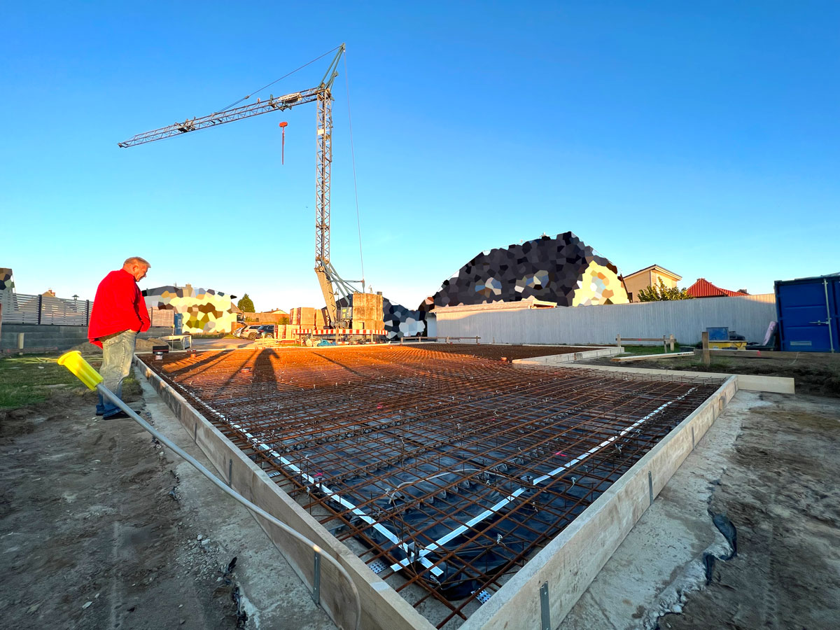 Tag 16: Detaillierte Bewehrung der Bodenplatte - Indiebude.com